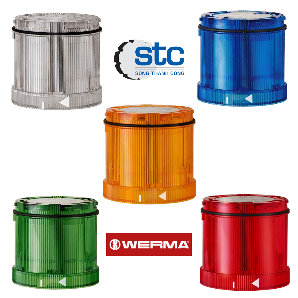 Đèn Báo Xoay KombiSIGN 71 – WERMA LED Rotating light STC Việt Nam